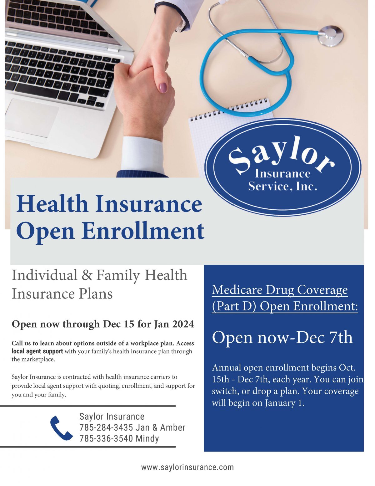 Open Enrollment • Saylor Insurance Service, Inc.